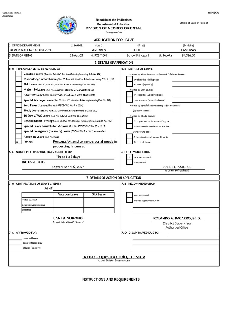 Form 6 Revised 2020 7 | PDF