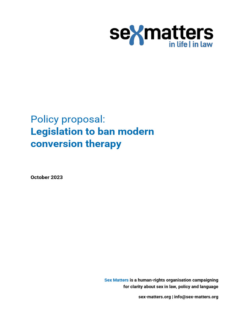 Banning Modern Conversion Therapy | PDF