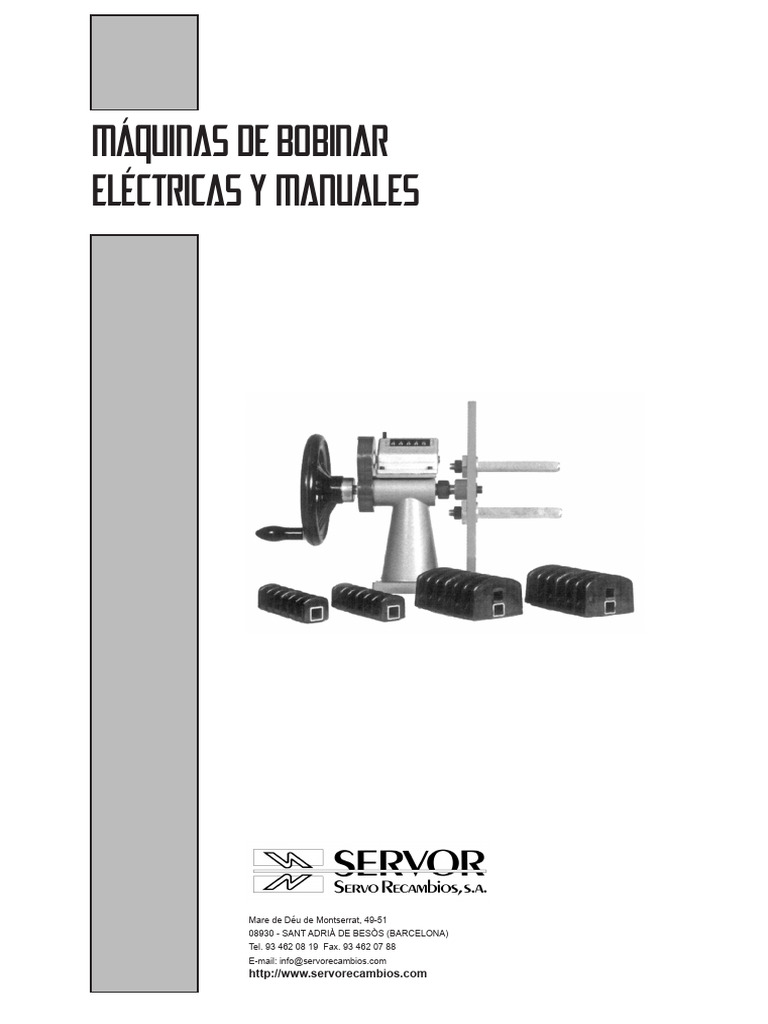 Maquinas de Bobinar Electricas y Manuale | PDF