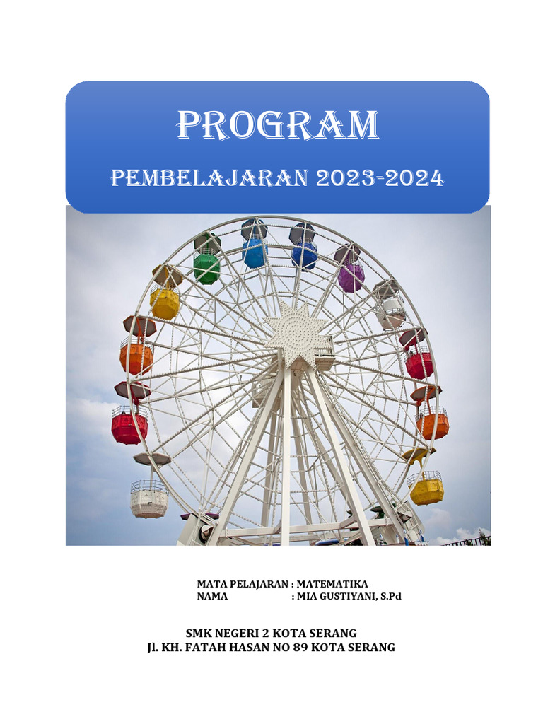 Program Pembelajaran 2023 | PDF