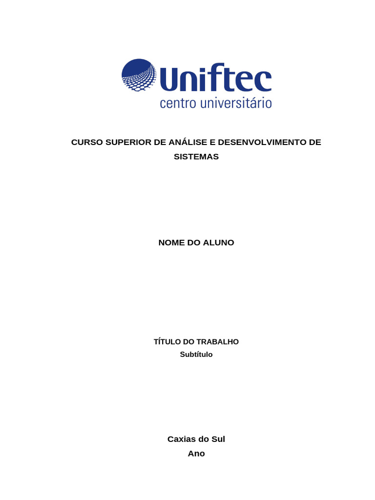 Template TCC Uniftec (BR) | PDF