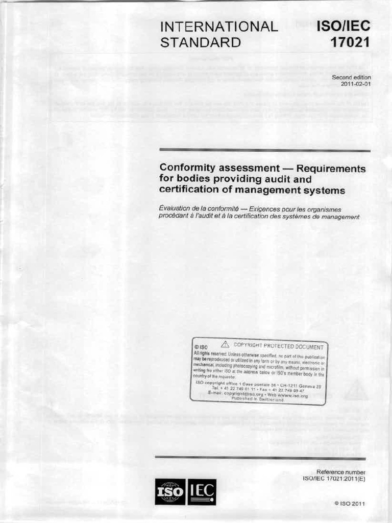 Iso-Iec 17021-2011 | PDF