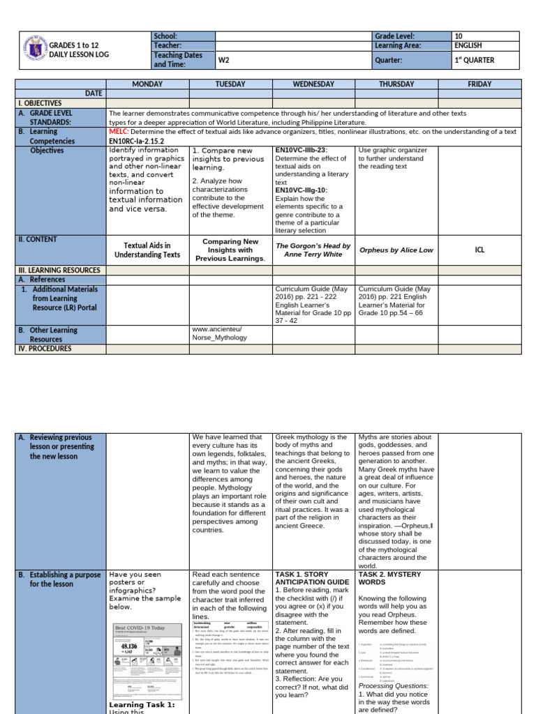 ENGLISH 10 q1 w2 Determine The Effects of Textual Aids | PDF