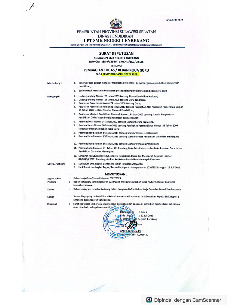 SK Batug Ganjil 2022-2023 | PDF