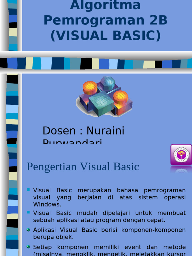 Slide 2 Pengenalan Ap2b (Visual Basic) | PDF