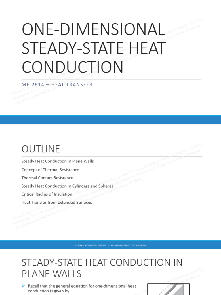 3 1d Steady State Heat Conduction Pdf