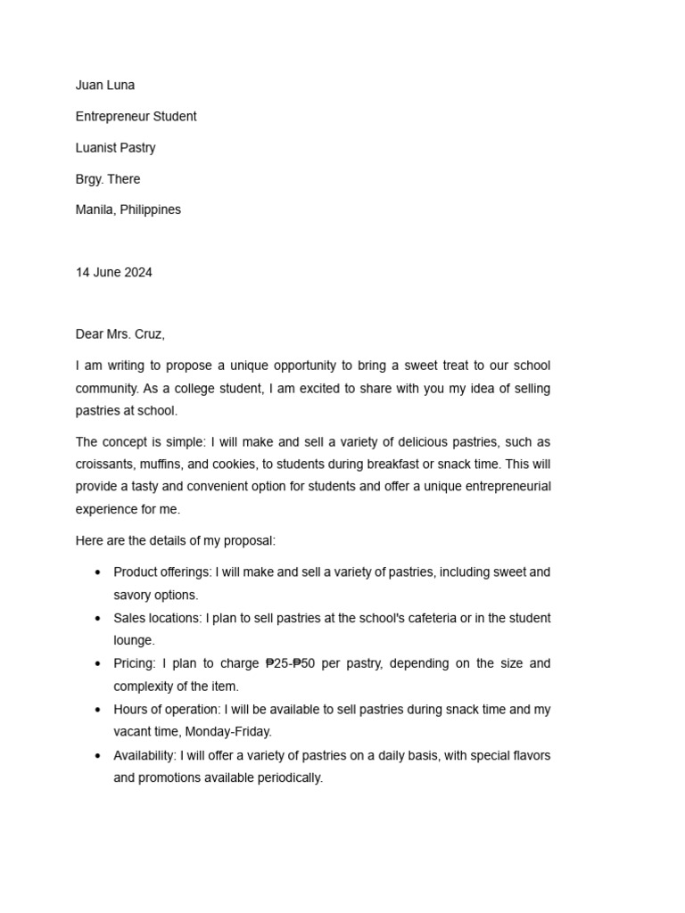 Letter of Application | PDF