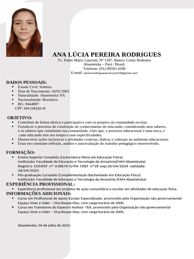 Curriculum Ana | PDF