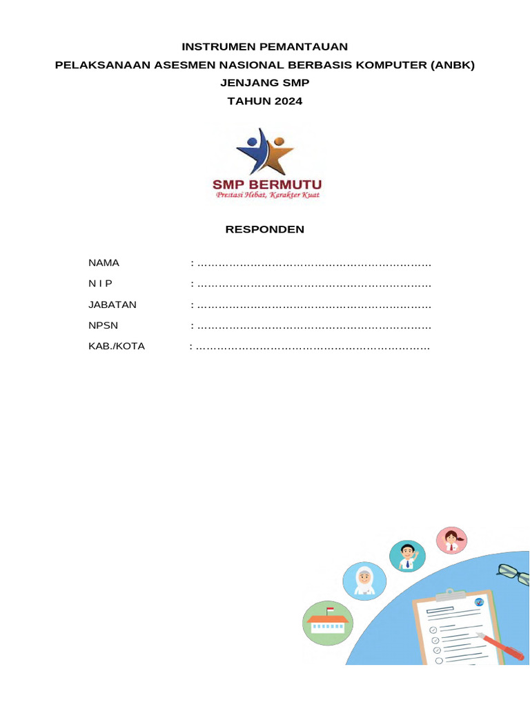 Instrumen-Monitoring-ANBK-SMP 2024 | PDF