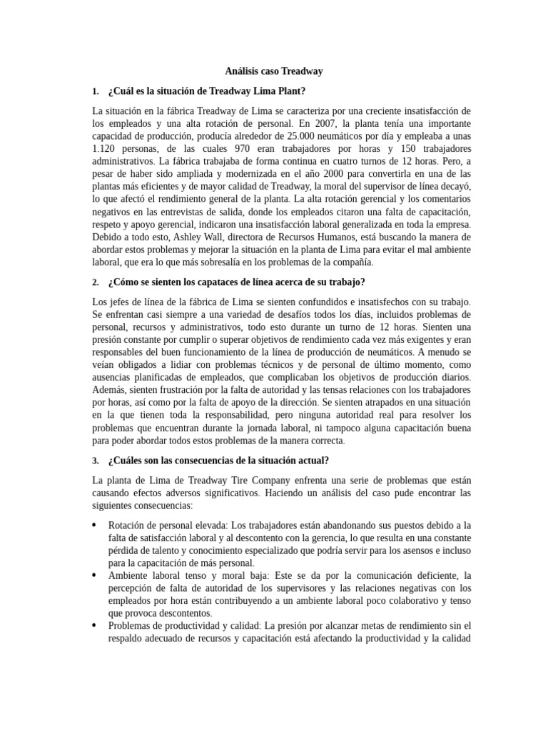 Analisis Caso 1 | PDF