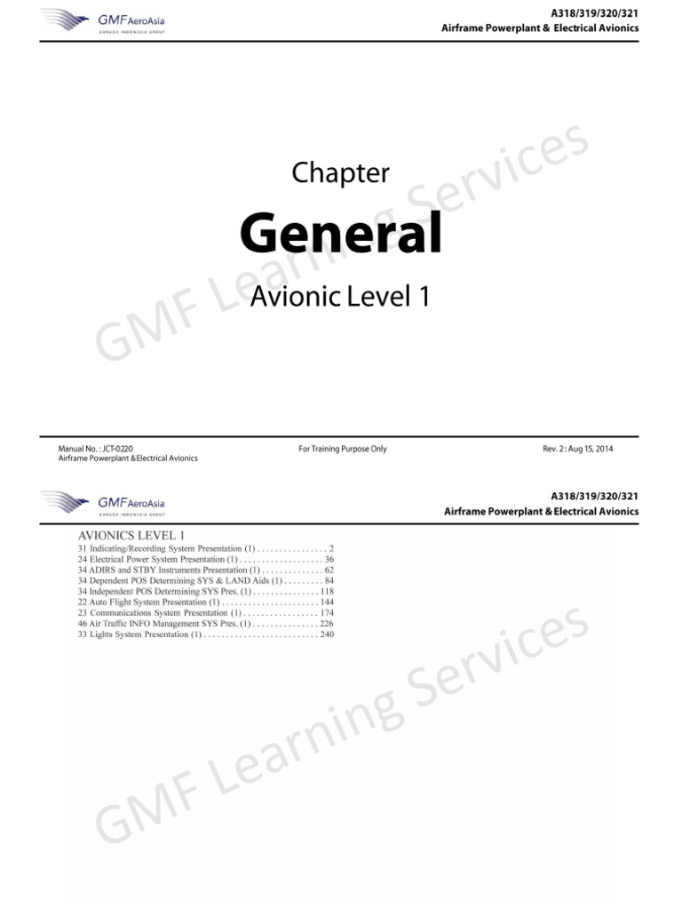 General Avionic LVL 1 | PDF