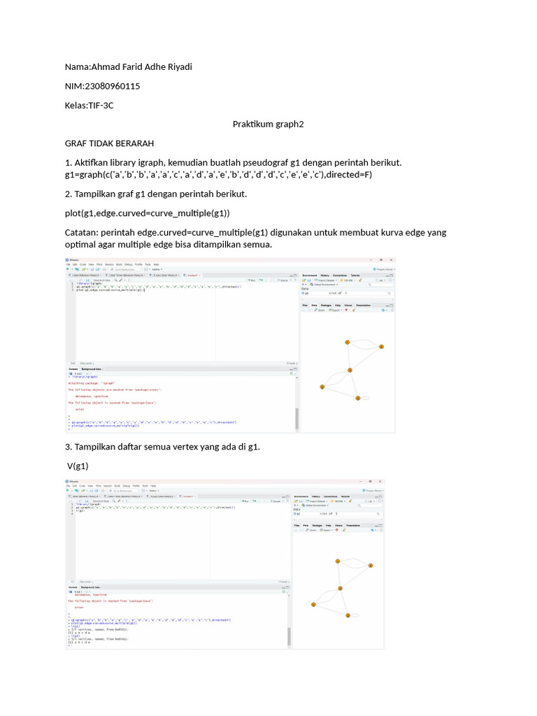 Ahmad Farid Adhe Riyadi, Praktikum2 | PDF