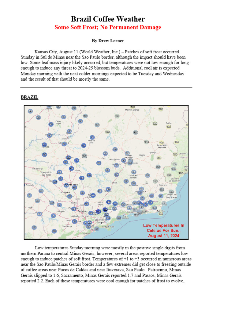 Brazil Weather Aug 11th | PDF