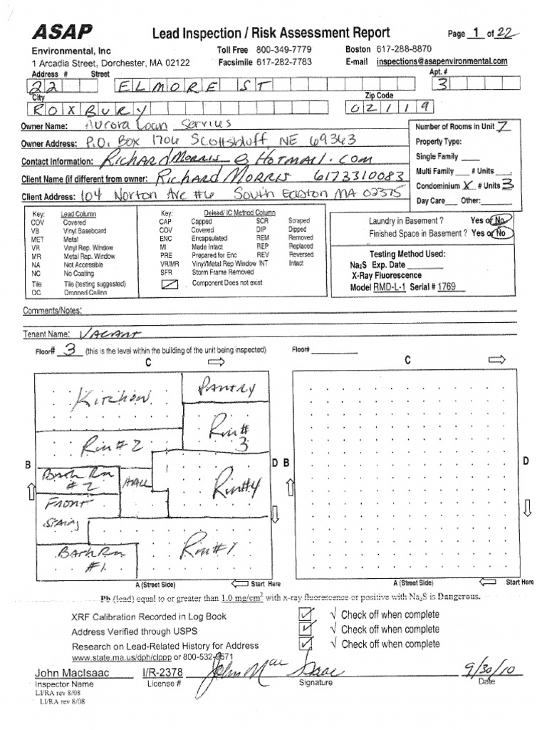 Lead Inspection | PDF