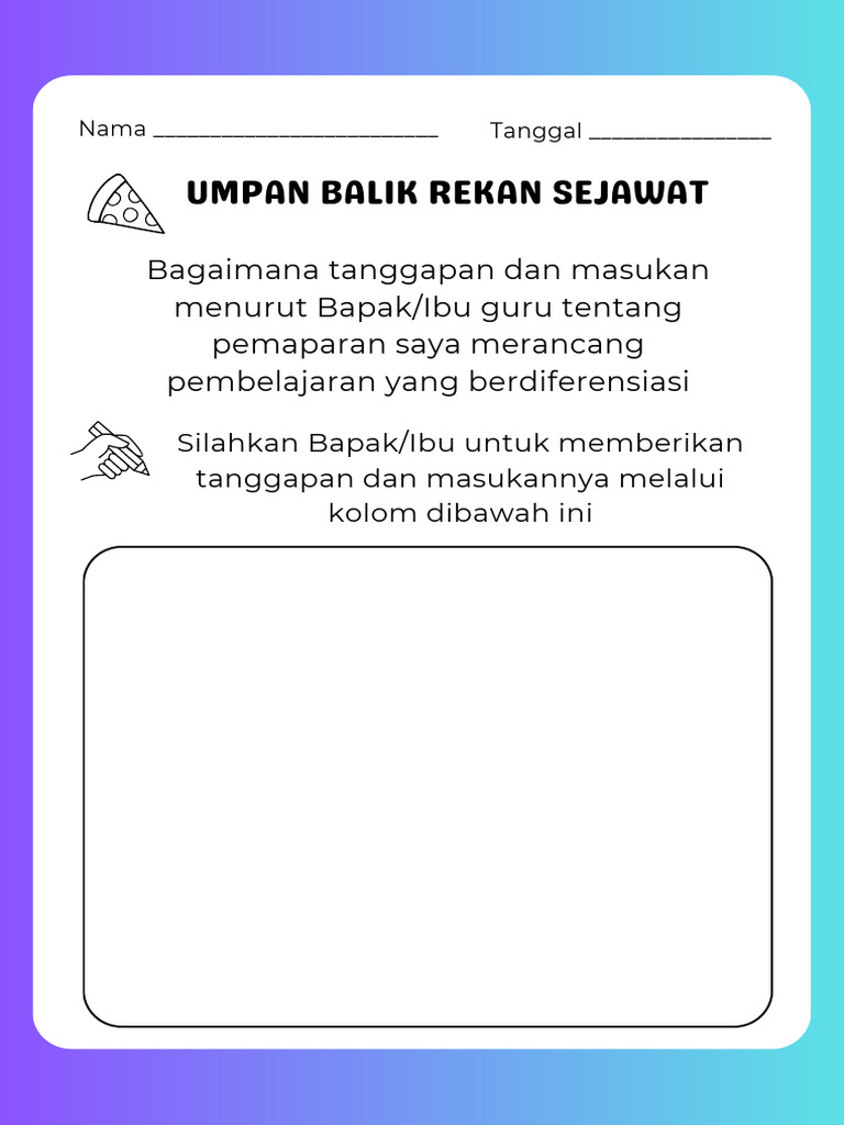 Umpan Balik Rekan Sejawat Modul 1 Gus Atok PDF | PDF