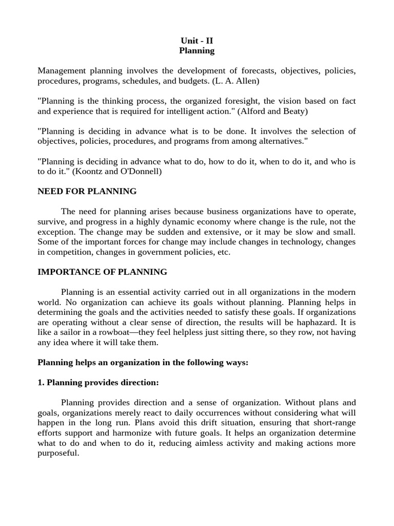 Unit 2 Planning | PDF