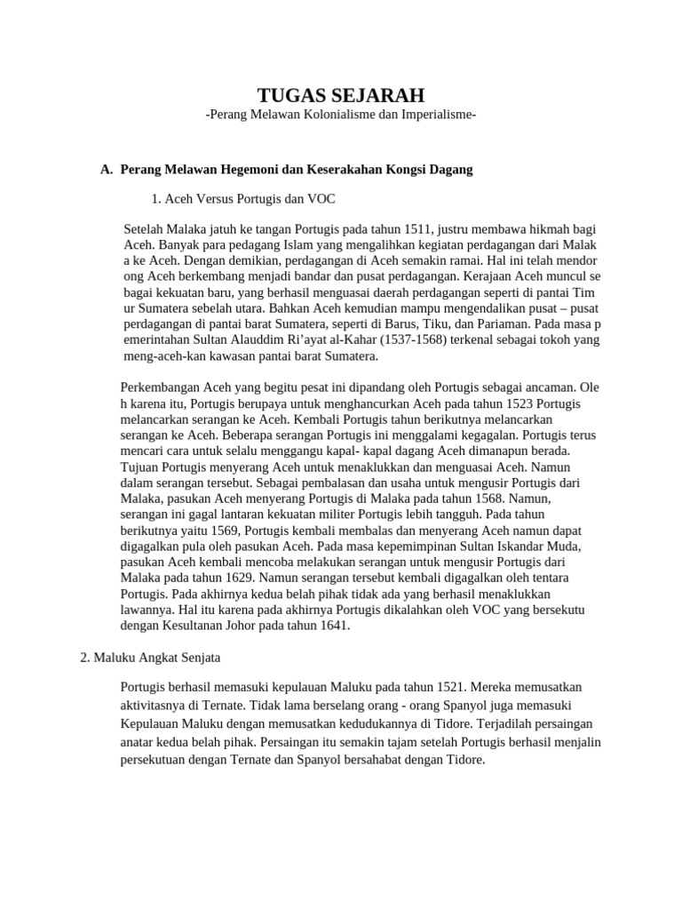 Tugas Sejarah | PDF