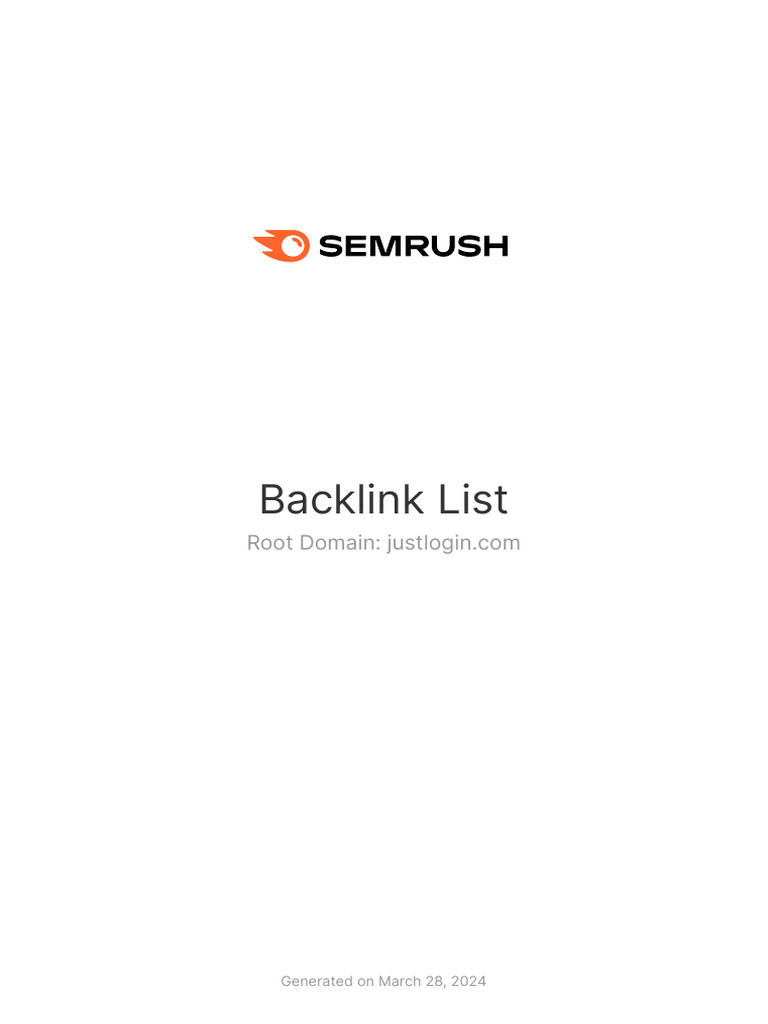 SEMRUSH Report | PDF