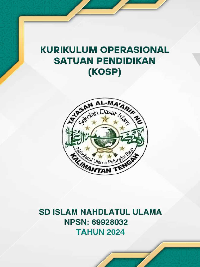 Kosp SD Islam Nahdlatul Ulama | PDF