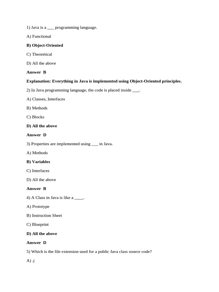 Practice Question For COS 201 | PDF | Class (Computer Programming) | Teaching Methods & Materials