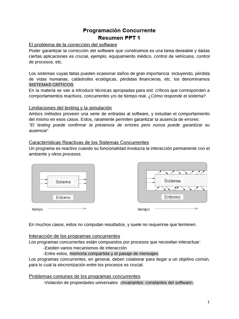 Resumen Concurrente (1) | PDF