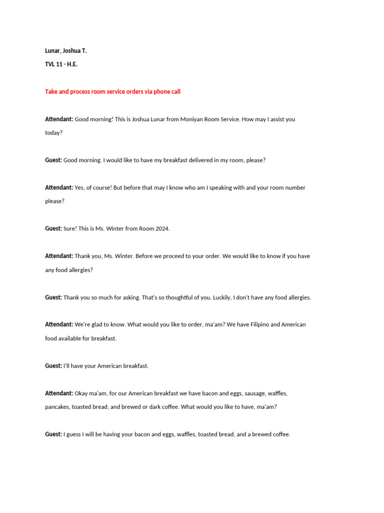 FOOD-AND-BEVERAGE-SERVICES-NC-II-Script (2) (2) | PDF