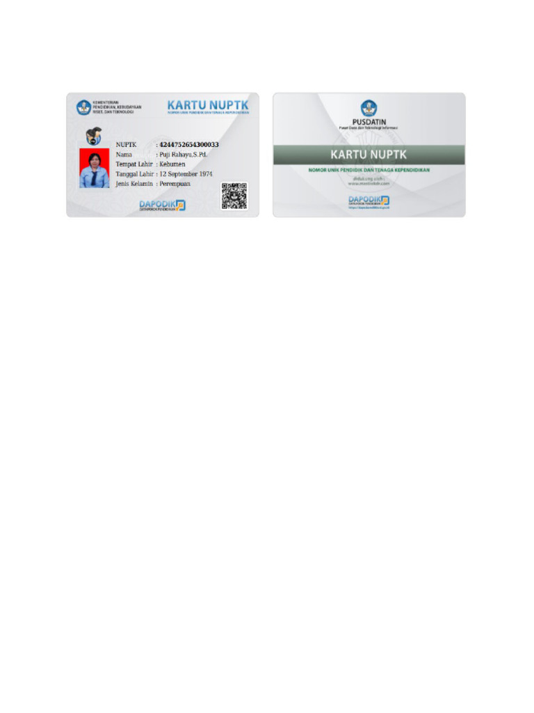 kARTU NUPTK | PDF