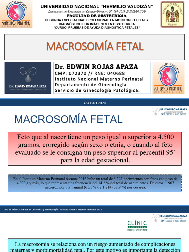 Tema 5 - Pretérmino - Gemelar - Macrosomía | PDF