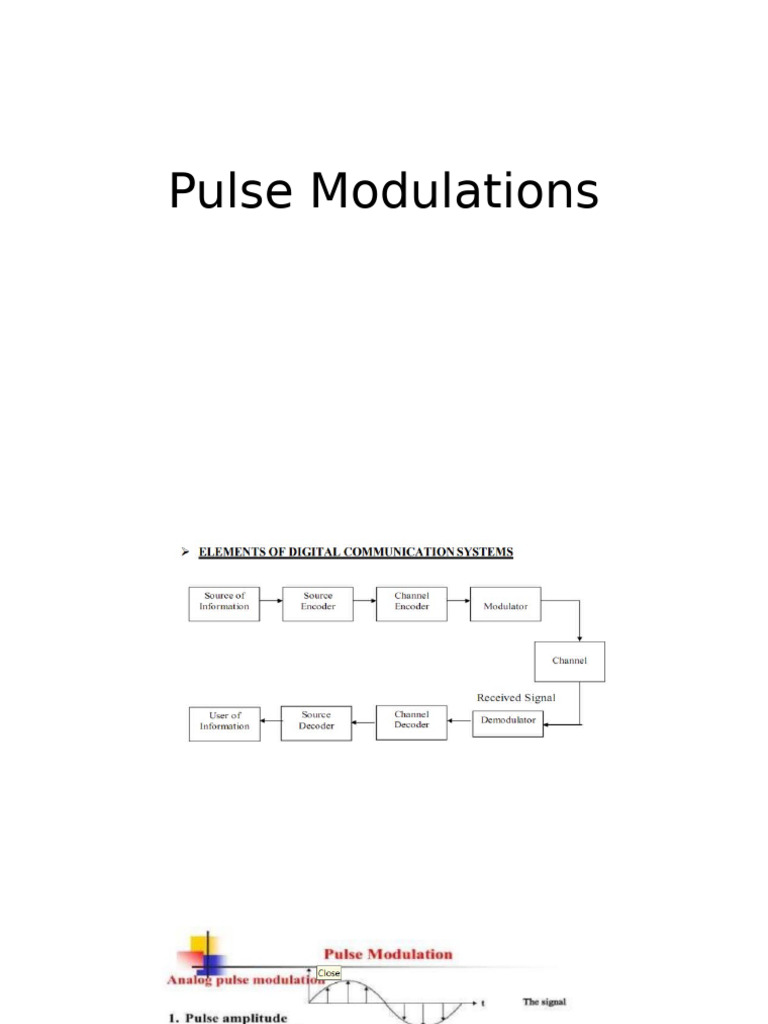 Pulse Modulations | PDF