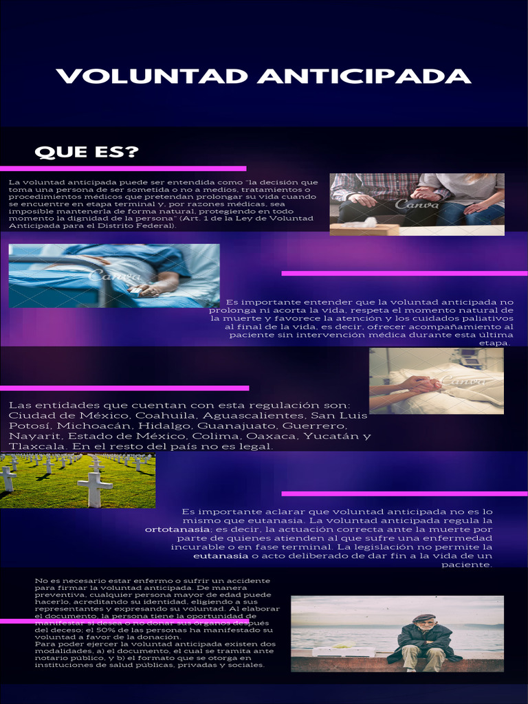 voluntad anticipada infografia | PDF
