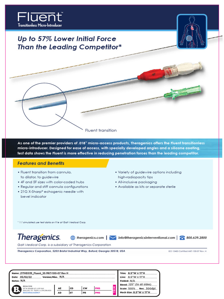 Fluent Micro-Introducer - Brochure Theragenics | PDF