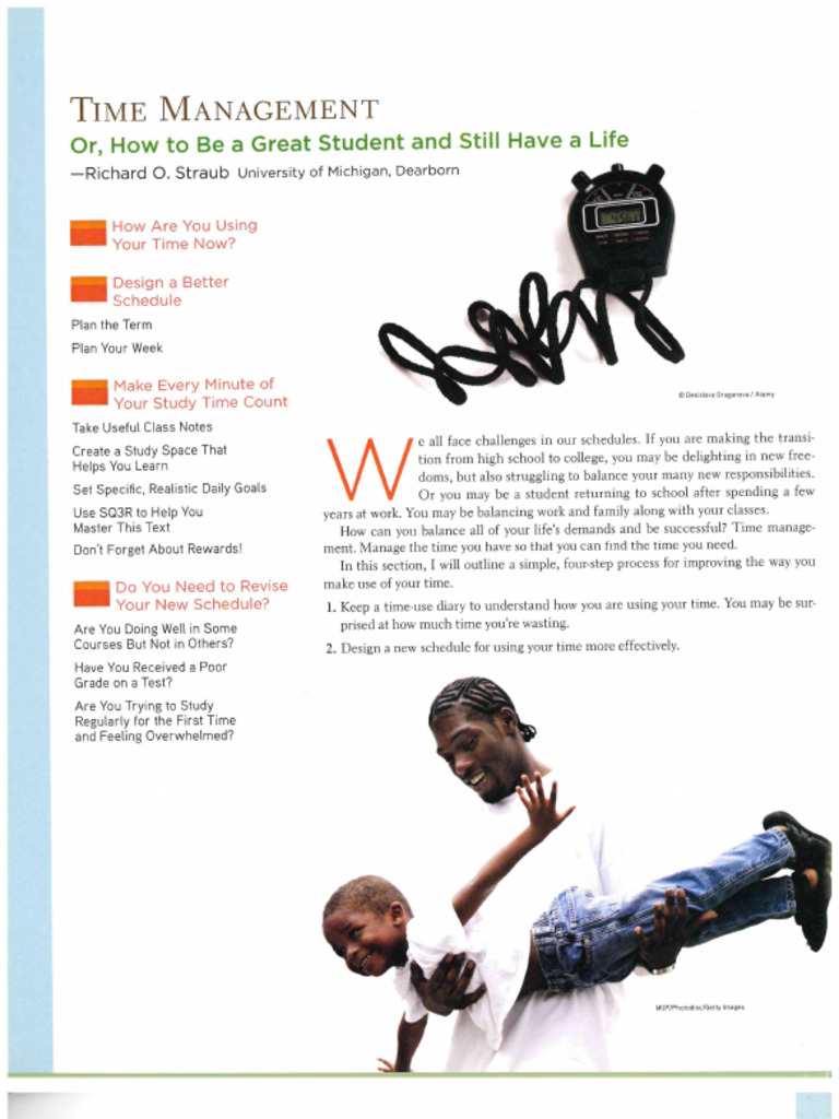 "Time Management" Reading 4 | PDF