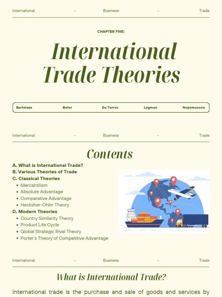 Chapter 5 International Trade Theories | PDF