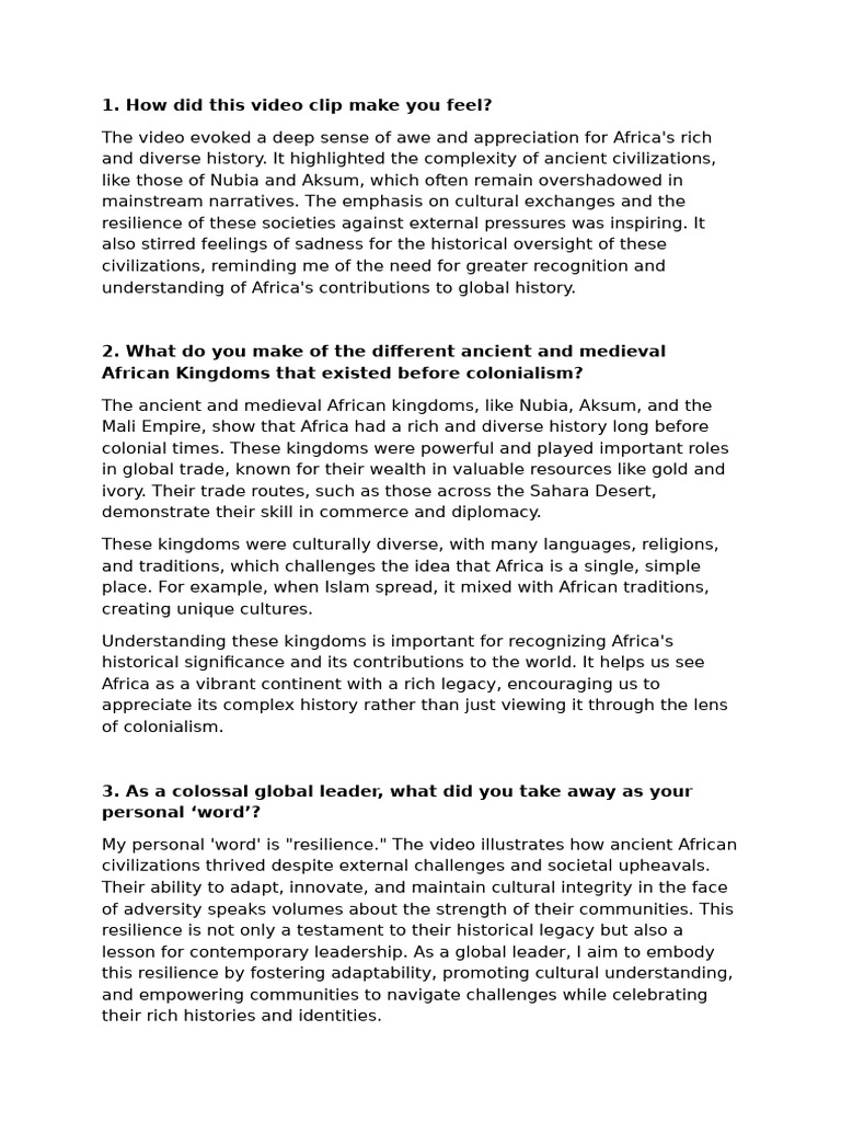 Ancient African Civilizations | PDF