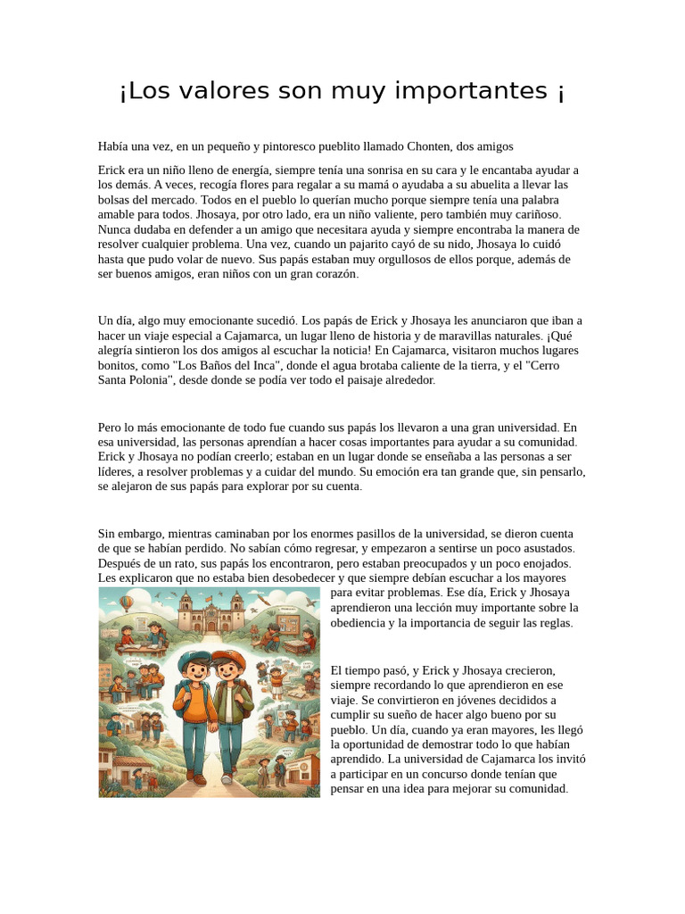 Los Valores Son Muy Importantes | PDF | Ciencias sociales | Viajes y ...
