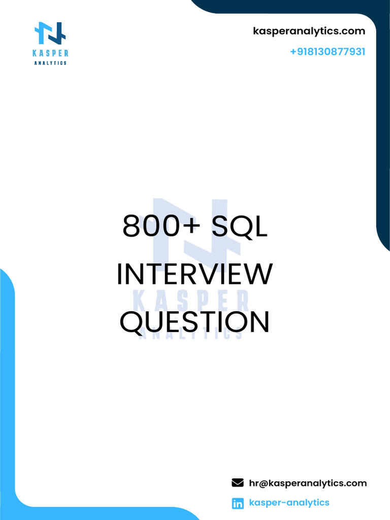 800 SQL Q:a | PDF