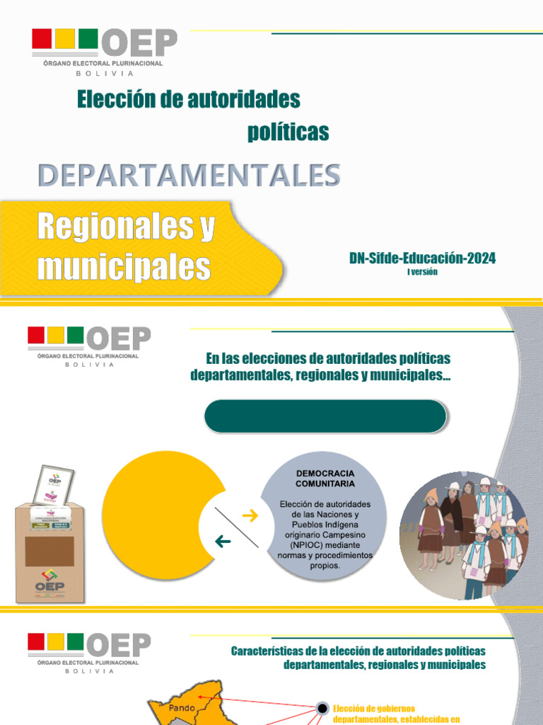 Elección De Autoridades Departamentales 2024 Pdf