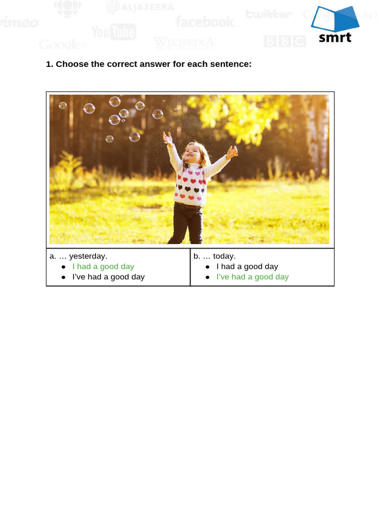 Grammar Present Perfect & Past Simple. | PDF