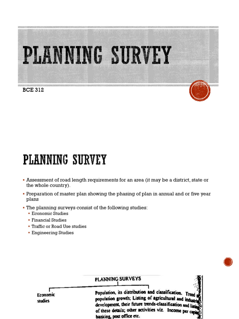 Planning Survey | PDF