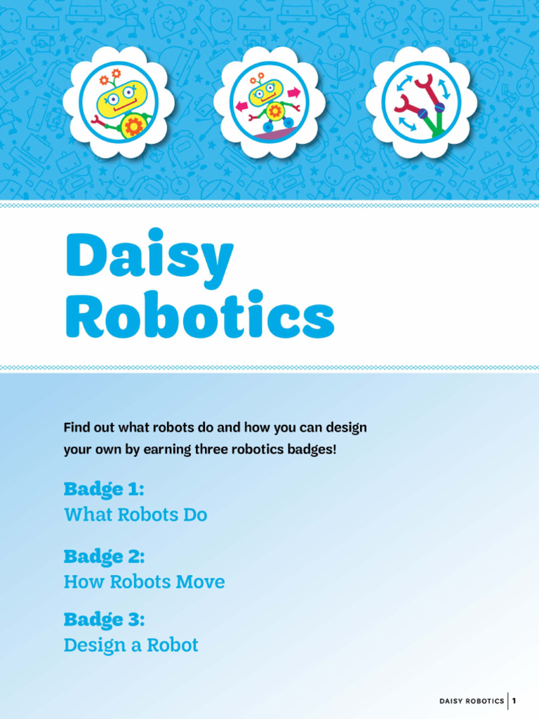 Daisy Robotics Badge Requirements All 3 Download | PDF