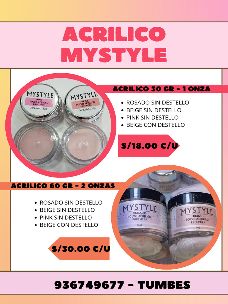 Acrilico Mystyle | PDF