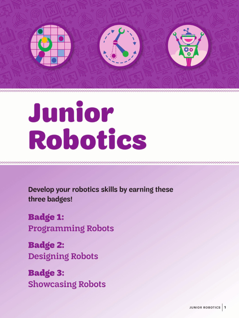 Junior Robotics Badge Requirements All 3 Download | PDF