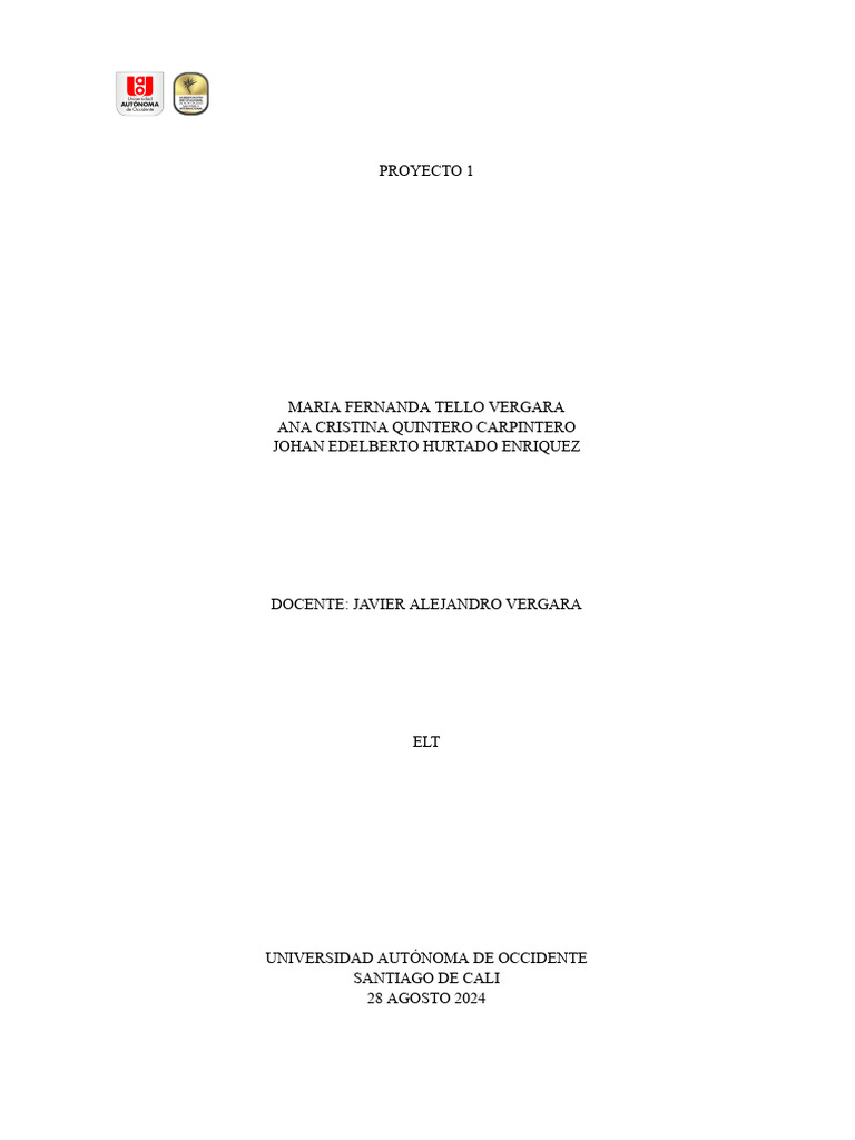 Proyecto 1 | PDF