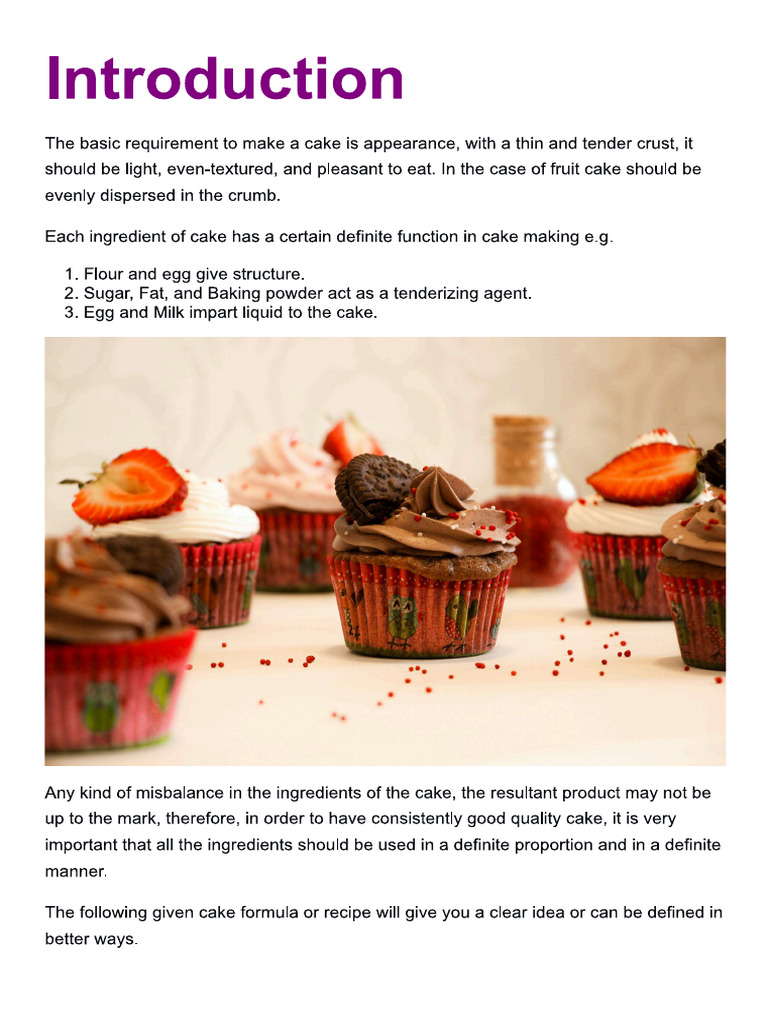 Cake Formula | PDF