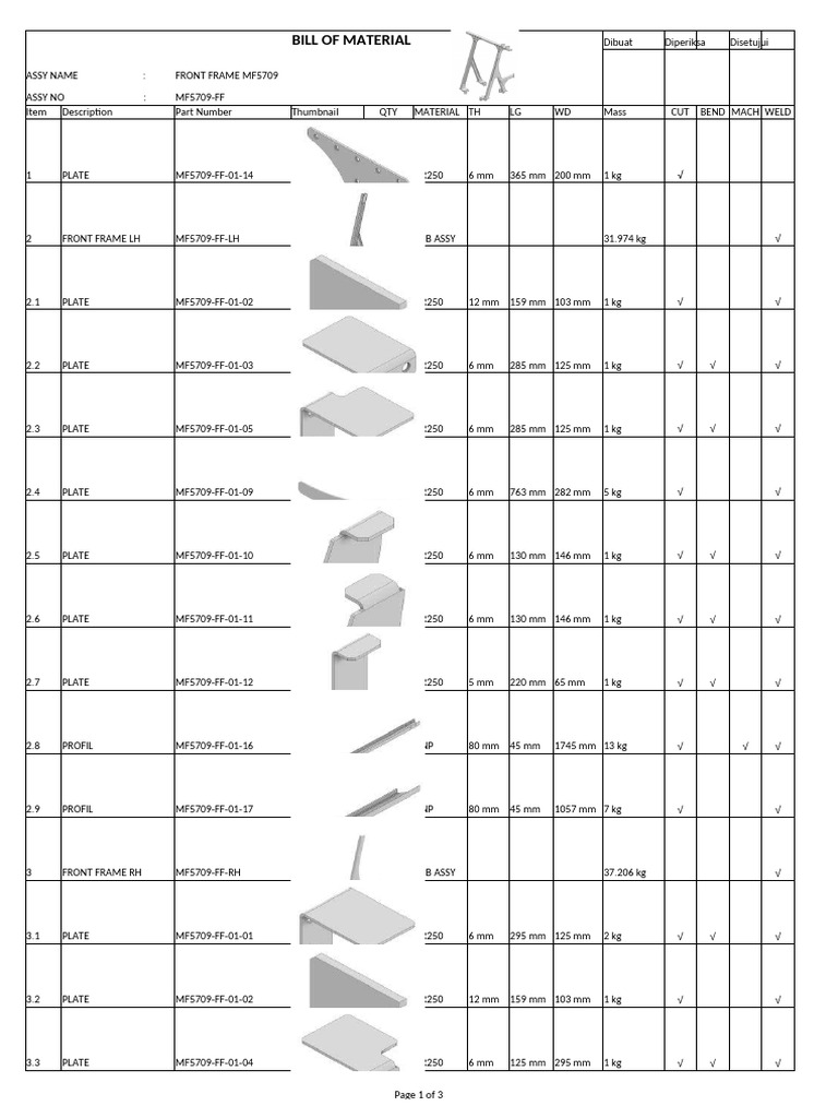 Boom Front Frame | PDF