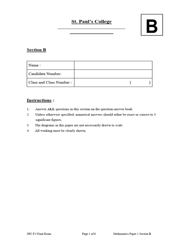 1718 F3 T2 Paper 1 Section BQAB | PDF