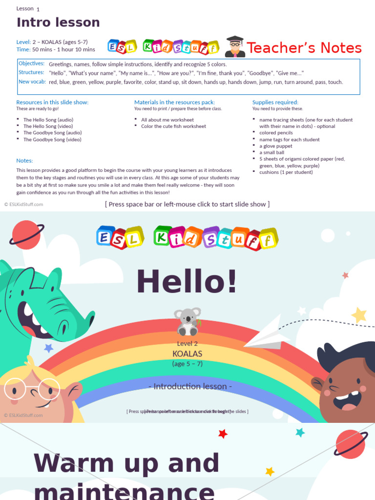 Level 2 Lesson 01 PP Sample US | PDF