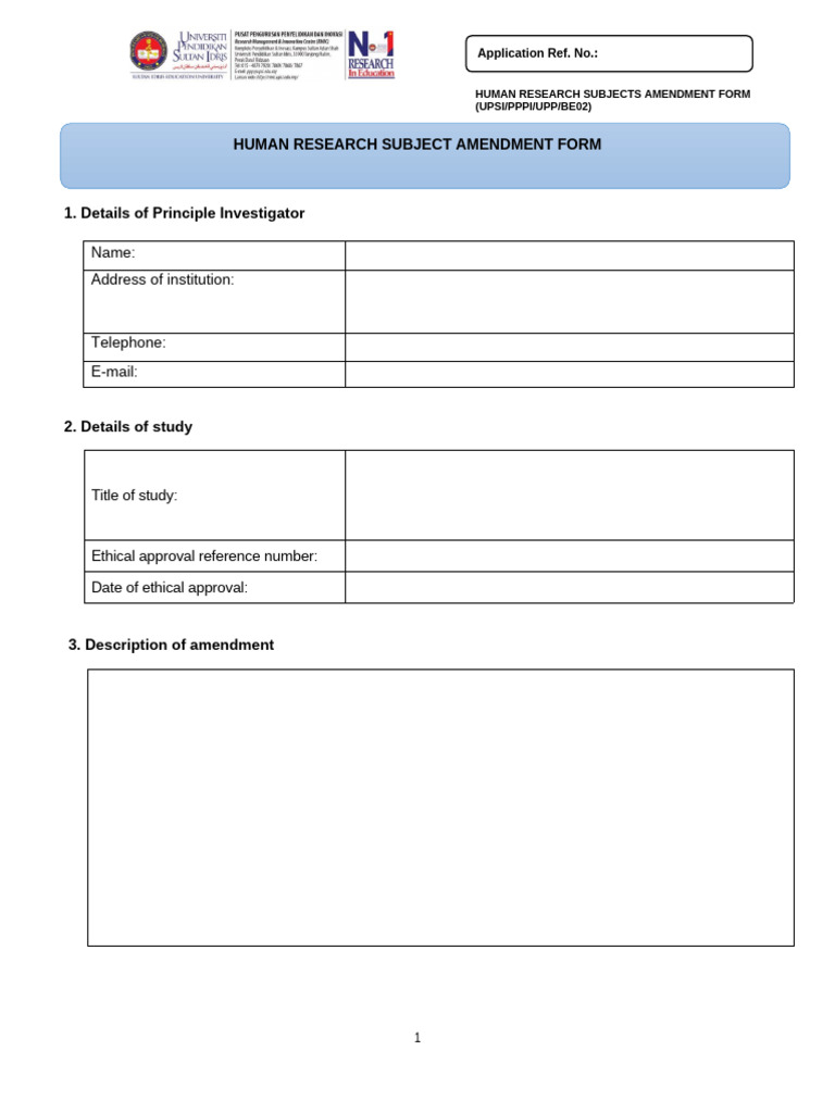 HUMAN-AMENDMENT-FORM Upsi | PDF