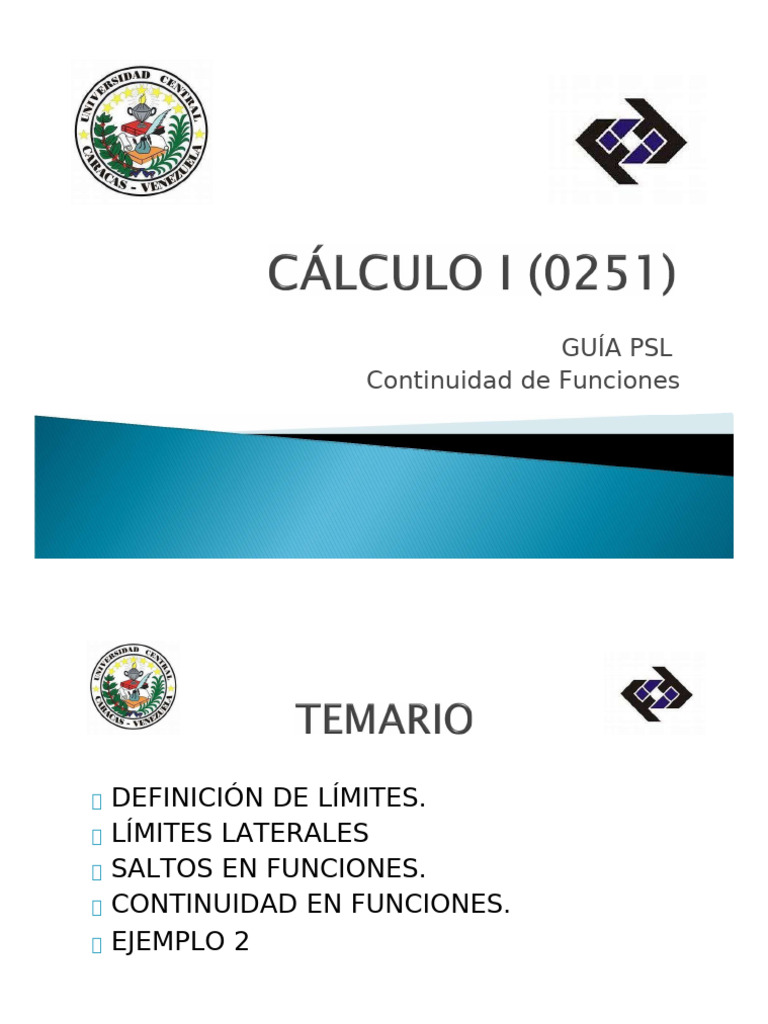 CALCULO I Tema 3 Continuidad Ejemplo-2 | PDF