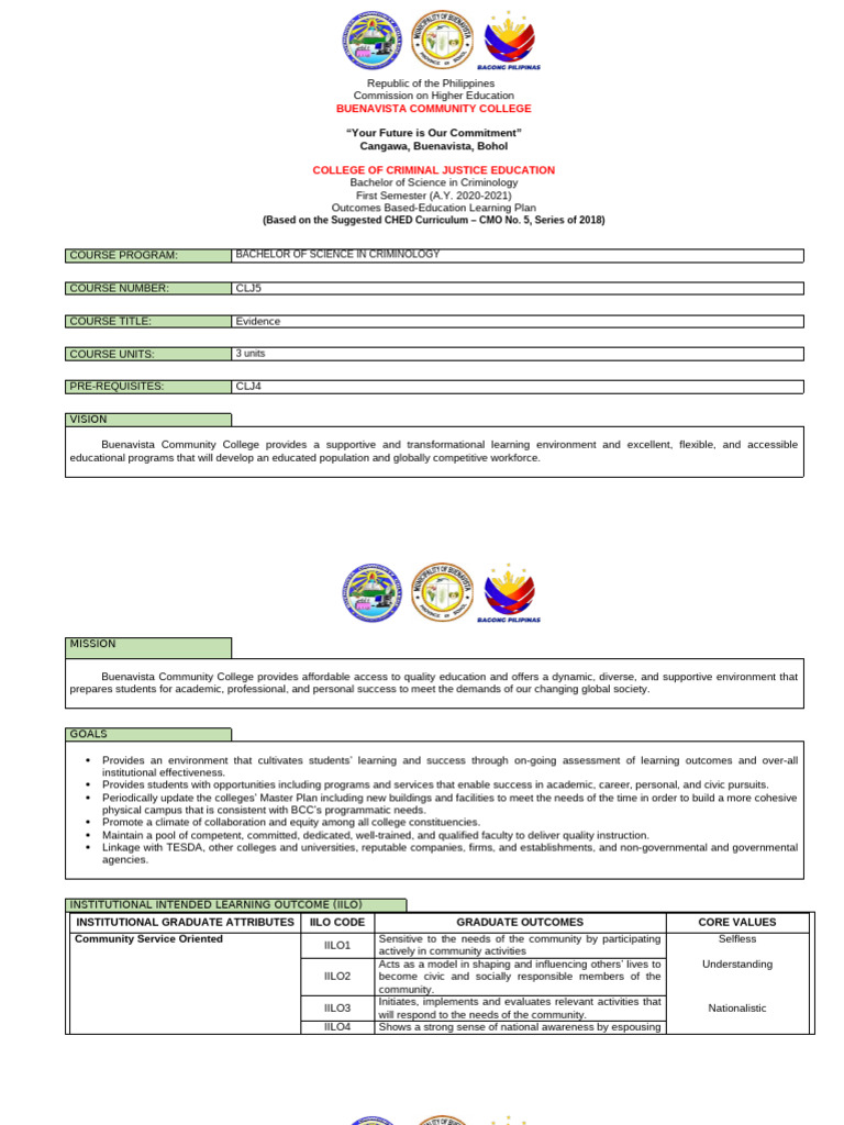 CLJ 5 Syllabus | PDF